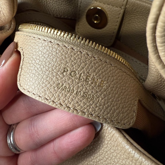 Polene | Bags | Polene Numro Neuf Textured Beige Handbag | Poshmark